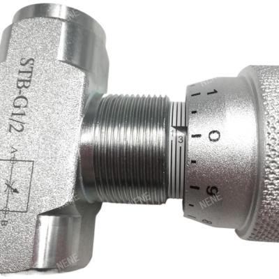 China Throttle Valve STB-G1/2 High Pressure Resistant Flow Control Valve STB Hydraulic Throttle Valve for sale