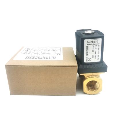 China Burkert Solenoid Valve Brass Body 00308120 G1 2/2 Normally Open 25 Flow Hole FKM (Fluororubber) Seal 8W 1-25bar for sale
