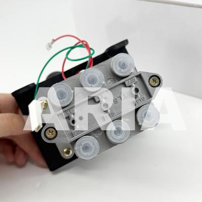 China New six hole valve 6CV-D-N manual control valve dump truck PTO control valve with indicator light for sale