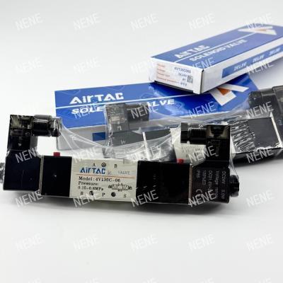 China AIRTAC 4V230C-06 Solenoïde klep DC24 220VAC 5 Way 3 Position Aluminium legering Te koop