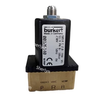 China Burkert 00126140 Normally Closed G1/4 Brass Body 2.0 Flow Hole for sale