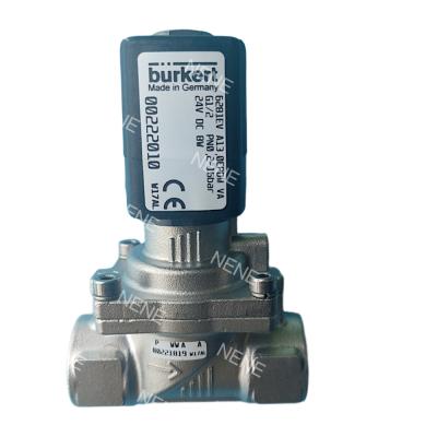China 00322549 6281 Burkert Solenoid Valve Normally Open Stainless Steel AC220V 10,00 Mm for sale