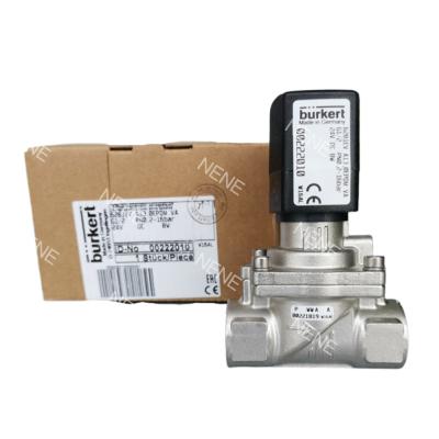China 00322535/00322536/00322537 Port Size G1/4 Burkert Valve 2/2 Normally Closed 10.0 Flow Hole FKM Sealed Stainless Steel Valve Body for sale