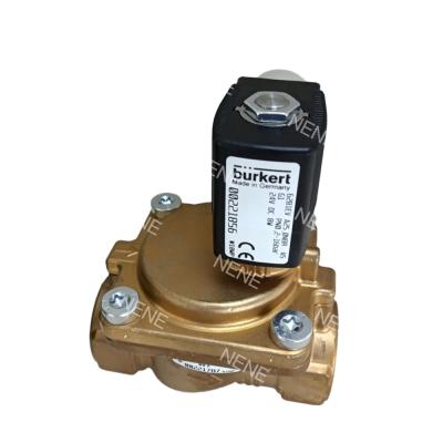 China 00322503 6281 G3/8 2/2 Normally Closed 10.0 Flow Hole NBR Sealed Brass Valve Body AC24V 8W 0.2-16bar -10~+80 ℃ Burkert Solenoid Valve for sale