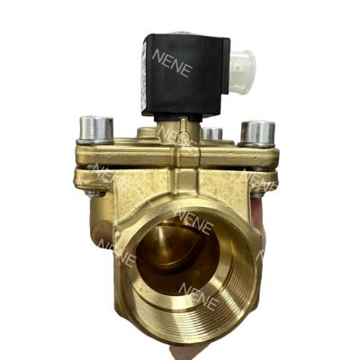 China 00221858 6281 Type G1 2/2 Normally Closed 25.0 Flow Hole NBR Sealed Brass Valve Body AC220V Burkert Solenoid Control Valve for sale