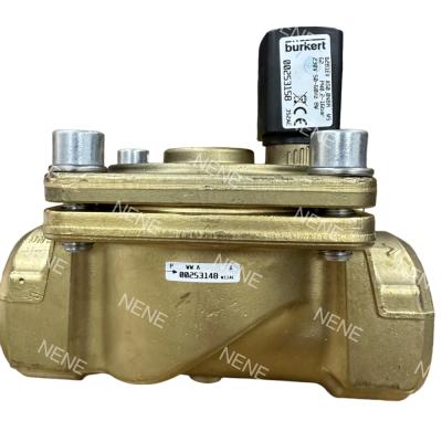 China 00221855 Brass Body Burkert Solenoid Valve With NBR Seal 2/2 Usually Closes 20.0 Flow Hole for sale