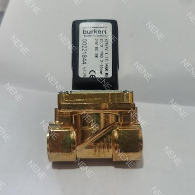 China 00221863 Electromagnetic Valve 6281 Type G1 1/2 2/2 Normally Closed 40.0 Flow Hole NBR Sealed Brass Valve Body AC24V 8W Burkert for sale