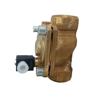 China Brass Body Material Solenoid Valve AC220V 8W 00221955 BURKERT NBR Seal 6281 Type G3/4 2/2, Usually Closed With Manual Control 13.0 Flow Hole 0.2-16bar for sale