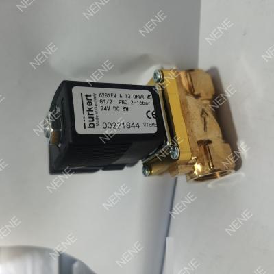 China FKM Seal High Temperature Solenoid Valve BURKERT Type 6281 00322513 G1/4 Port 2/2 Way Normally Closed Brass Body 10.0 Orifice AC220V 8W 0.2-16bar 0 to +120°C for sale