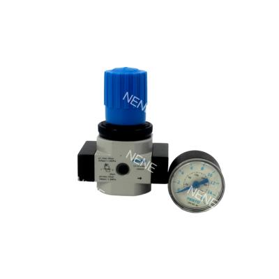 China Festo LR-1/8-D-MINI-MPA 8002274 Zinc Alloy Pressure Regulator with MPA Gauge 0.5-12 bar G1/8 800L/min Directly Actuated Diaphragm Mini Pressure Regulator for sale