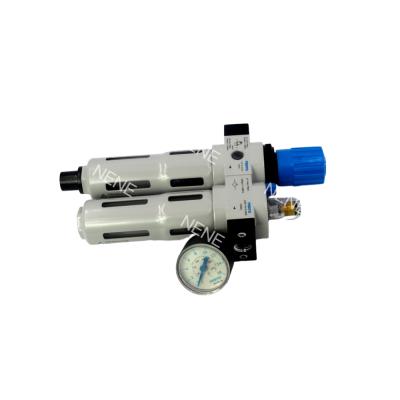 China Fully Automatic Drain Filter Regulator Lubricator Festo FRC-1/8-D-MINI-A 159608 G1/8 40μm 0.5-12bar Die-Cast Zinc With Gauge for sale