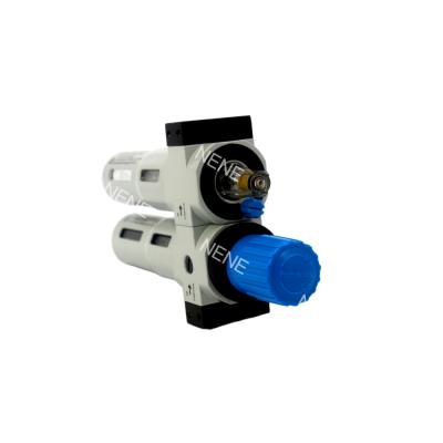 China 1000L/min Filter Regulator Lubricator Festo FRC-1/4-D-MINI-A 159609 G1/4 40μm Fully Automatic Drain 0.5-12bar With Gauge Zinc Alloy for sale