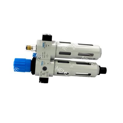 China FRC-1/4-D-7-MINI-A-MPA 8002345 Pneumatic FRL Unit Zinc Die-Cast Housing 40 μm G1/4 Fully Automatic Drain 0.5-7 bar FESTO With MPA Gauge 1300 L/min for sale