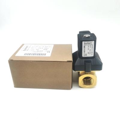China 0-10 Bar Pressure Resistant Burkert 00221634 Type 6213 Diaphragm Control Valve, NBR Seal 20mm Orifice G3/4 Connection, Brass Body DC24V 8W Suitable For -10~80°C Automatic Equipment for sale
