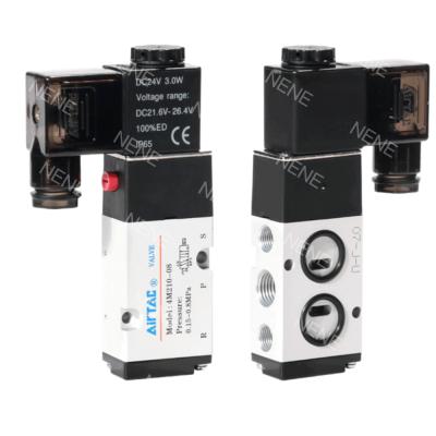 China NAMUR Mounted 5/2 Way Double Solenoid Valve 4M220-08 G1/4 Port 0.89 Cv Maintenance Free for Textile Machinery from AIRTAC for sale