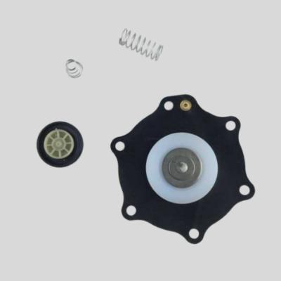 China 1.5 Inch Right‑Angle Type Single Diaphragm Set or Large & Small Combined Diaphragm Set With Return Spring Red Green Black Rubber Diaphragm For Dust Collector Pulse Valve for sale