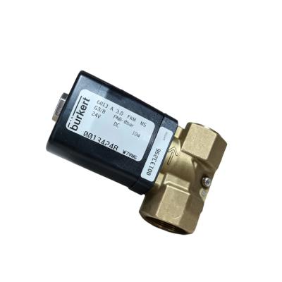 China Original Replacement Solenoid Valve Burkert 00134248 00134249 00134251 Type 6013 2/2 NC Direct Acting G3/8 Brass FKM Seal DC24V AC24V AC220V For Automated Machinery 3.0mm Orifice for sale