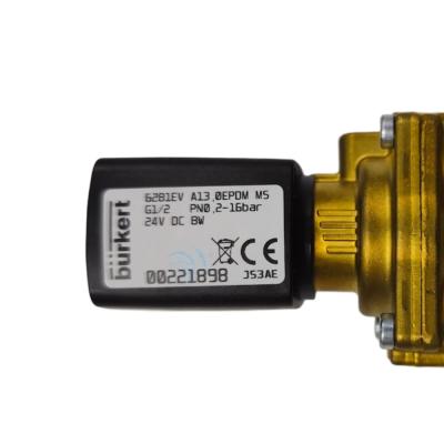 China FKM Burkert 6281 Servo Diaphragm Solenoid Valve 2/2 Way Normally Closed G1-1/4 G1-1/2 BSP Thread 40mm Extra Large Orifice 00270133 00270134 00270135 00221889 00221890 00221891 for sale
