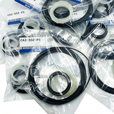 China SMC CA2‑40Z‑PS Cylinder Repair Kit NBR Rod Piston Cushion Seal Set For 40mm Bore CA2 Standard Pneumatic Cylinder Includes Lubricating Grease Pack for sale