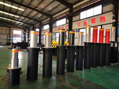 China 304/316 Stainless Steel Automatic Bollard System Two-Sections LED Lights For Safety for sale