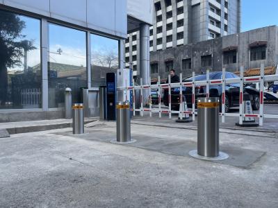 China Retractable 1000mm Height Electric Parking Bollards Car Park Security Posts for sale