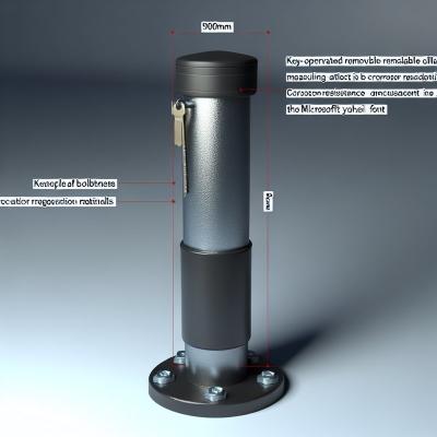 Cina Paletto amovibile a chiave 900mm con resistenza alla corrosione in vendita