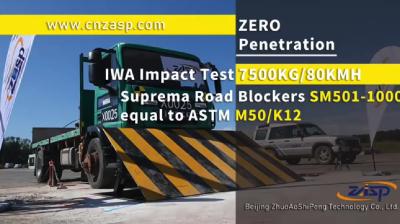 China K12 M50 PAS 68 Impact Tested Hydraulic Road Blocker with Zero Penetration and Shallow Mount Design for High Security Vehicle Access Control for sale