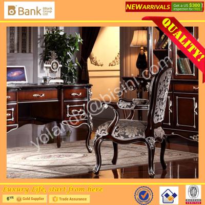 China (BK0109-0006)Luxury New Design Baroque Style Hand Carved Office Chair/Royal and Elegant Wooden Office Chair/Neo-classic for sale