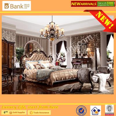 China (BK0109-0008)BISINI Brand New Bedroom Furniture, Antique Royal Luxury Bedroom Furniture Set, King Size Bed Nightstand for sale