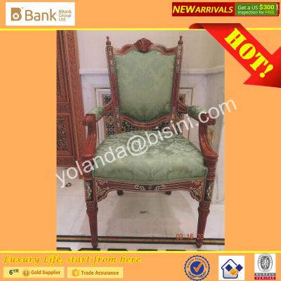 China (BK0109-0012C)Noble Dining Chairs for Luxury Royal Palace Dining Table, Marquetry Super Round  Dining Room Furniture Set for sale