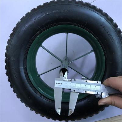 Cina 3.50-8 piccola macchina per colata continua di gomma pneumatica delle ruote della carriola delle ruote pneumatiche del carrello in vendita