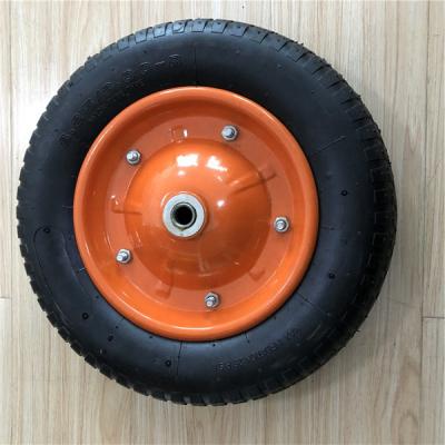 Cina 3.00-8 ruote di gomma pneumatiche del carrello della ruota 360mm della carriola pneumatiche in vendita