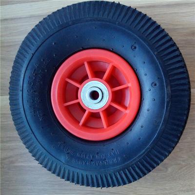 Cina 350-4 orlo di plastica delle ruote di gomma solide a 10 pollici in vendita