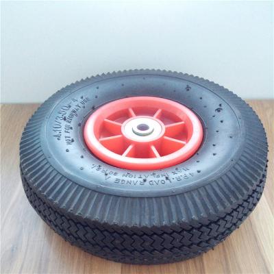 Cina 350-4 orlo di plastica delle ruote di gomma solide a 10 pollici in vendita