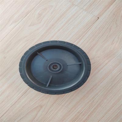 Cina Ruota di plastica di campeggio portatile della falciatrice da giardino delle ruote di gomma solide a 6 pollici del carretto del carrello in vendita