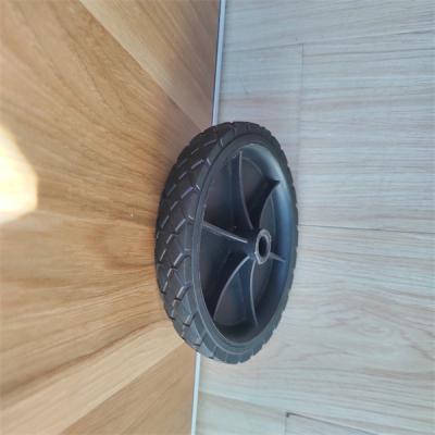 Cina Ruota di plastica di campeggio portatile della falciatrice da giardino delle ruote di gomma solide a 6 pollici del carretto del carrello in vendita