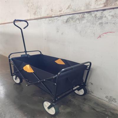 Cina Carrello pieghevole pieghevole a quattro ruote del giardino di grande capacità del carretto del vagone in vendita