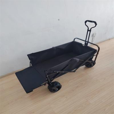 China Collapsible Folding Utility Wagon Camping Folding Picnic Cart 70kg for sale