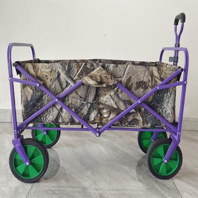 China Carrello di piegatura della ruota del rivestimento 4 del PVC con le tasche ritrattabili del panno di Oxford del doppio della maniglia for sale