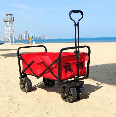 Cina Carretto pieghevole pratico della spiaggia delle ampie ruote che salda il vagone industriale di piegatura di stoccaggio in vendita