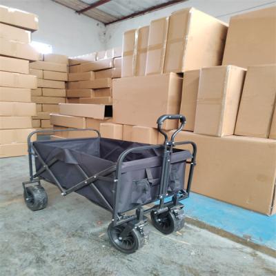 Cina Heavy Duty Outdoor Camping Garden Foldable Wagon Cart With PU Wheels in vendita