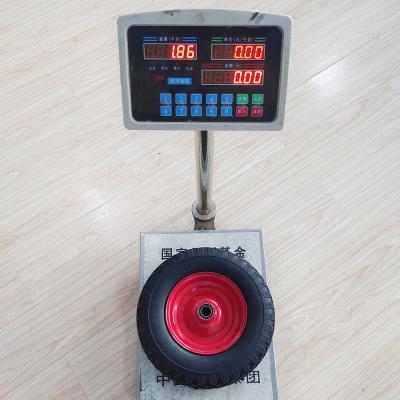 Cina 3.50-6 ruote pneumatiche del carrello della ruota di gomma a 10 pollici d'acciaio rossa di Rim Sack Barrow Wheel della gomma in vendita