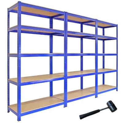 Cina Scaffalatura d'acciaio del magazzino della forte di Boltless di stoccaggio dello scaffale dell'esposizione di scaffali di stoccaggio fila d'acciaio dell'attrezzatura 5 in vendita