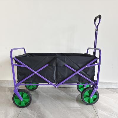 中国 Folding Wagon Stroller Retractable Handle Practical Camping Cart Custom Wheel 販売のため