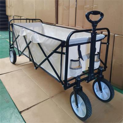 Cina Easy Control Collapsible Shopping Cart Metal Frame Folding Camping Wagon in vendita