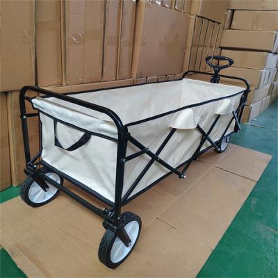 Cina Easy Control Collapsible Shopping Cart Metal Frame Folding Camping Wagon in vendita