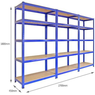 Cina 5 Tier Industrial Racks Steel Shelving Warehouse Shelves Storage Racks Shelving Units in vendita