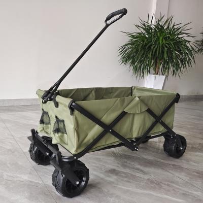 China Beach Wagon Cart Grocery Slider Cart Collapsible Utility Folding Wagon Stroller for sale