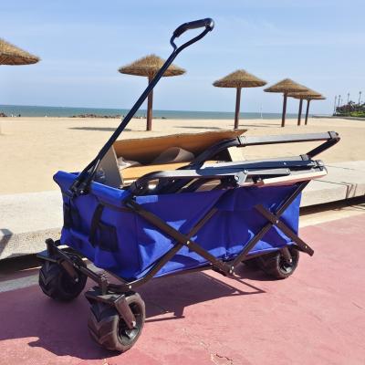Cina Collapsible Welding Trolley Adjustable PU Wheels Practical Folding Wagon Customized in vendita