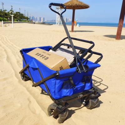 Cina Collapsible Welding Trolley Adjustable PU Wheels Practical Folding Wagon Customized in vendita